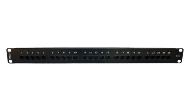 Professional 110 IDC / Krone IDC Cat3 Patch Panel , 25 / 50 Port Voice ...