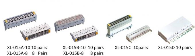 Highband 8 Pairs Module 110 Punch Block Cat6 PC Material For Networking