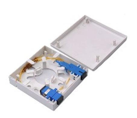 RJ11 / RJ45 3 Port Faceplate , White SC Fiber Optic Faceplate For Indoor