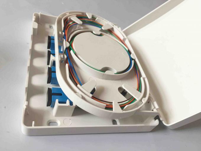 Easy Installation Fiber Optic Termination Box , Waterproof 4 Cores FTTH ...