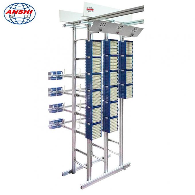 High Density MDF Main Distribution Frame Horizontal Type With 100 Pairs ...