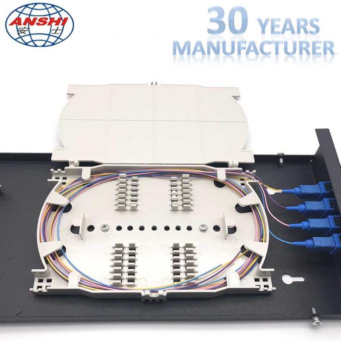 Metal Optical Fiber Distribution Box / Wall Mount Enclosure Easy ...