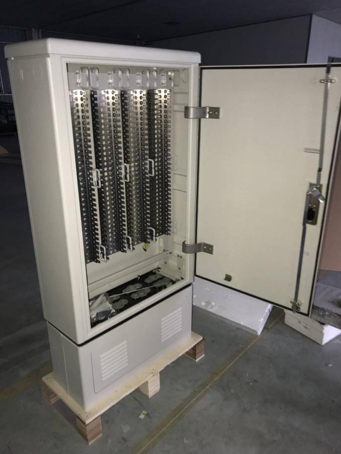 Outdoor Cable Cross Connect Cabinet 1200 Pairs 2400 Pairs Waterproof ...