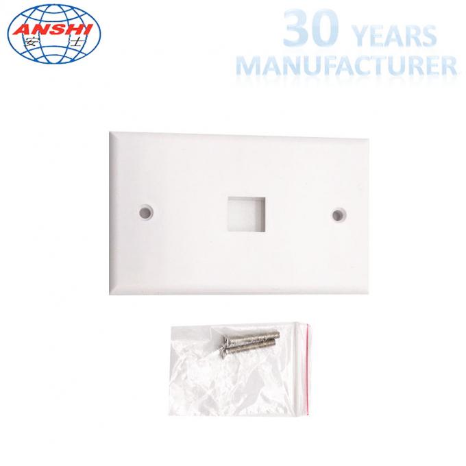 Wall Socket Network Cable Faceplate 120 Us Type With Single / Double Port