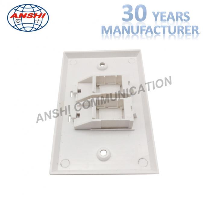 115*70 Wall Mount Network Cable Faceplate RJ45 RJ11 Single Port ...