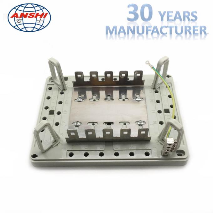 Indoor 50 Pairs UK Telephone Connection Box 5 Ways With Back Mount Frame