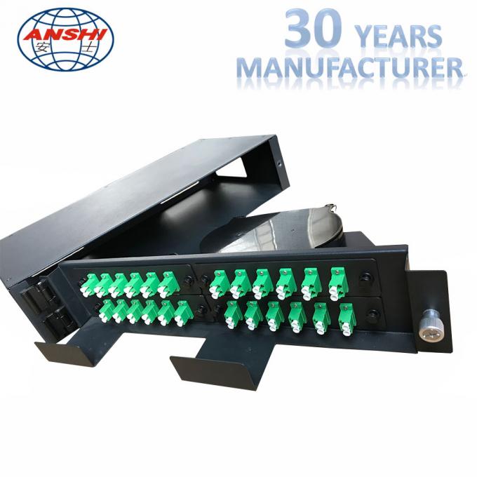 19 Inch Rotary Fiber Distribution Frame Indoor Termination Box Wall ...