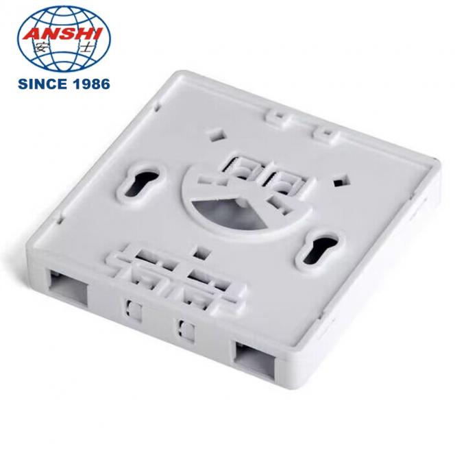 2 Port Ftth Faceplate Termination Box Socket Panel Fiber Distribution ...