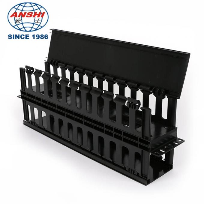 1u 19 Inch Plastic Double Sided Cable Manager Abs Material