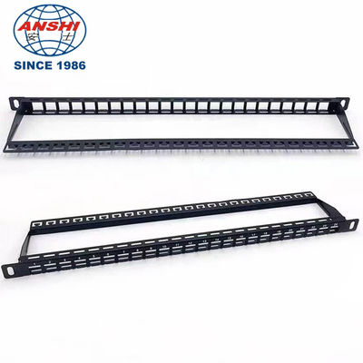 Black Rack Mount Patch Panel 24 Ways 19 Inch 1.5 U 15A Power ...