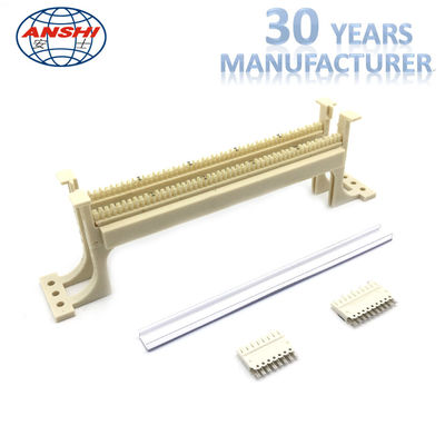 50 Pair 110 Block Patch Panel , Wall Mounted 110 Wiring Block With Legs
