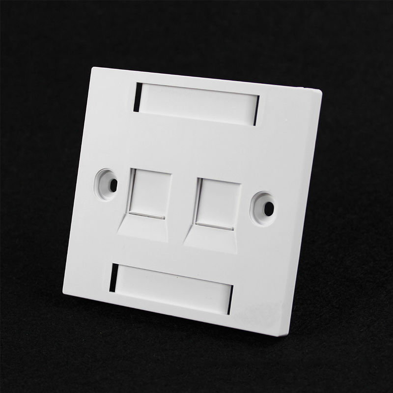 2 Port Telephone / Workstation Ethernet Faceplate