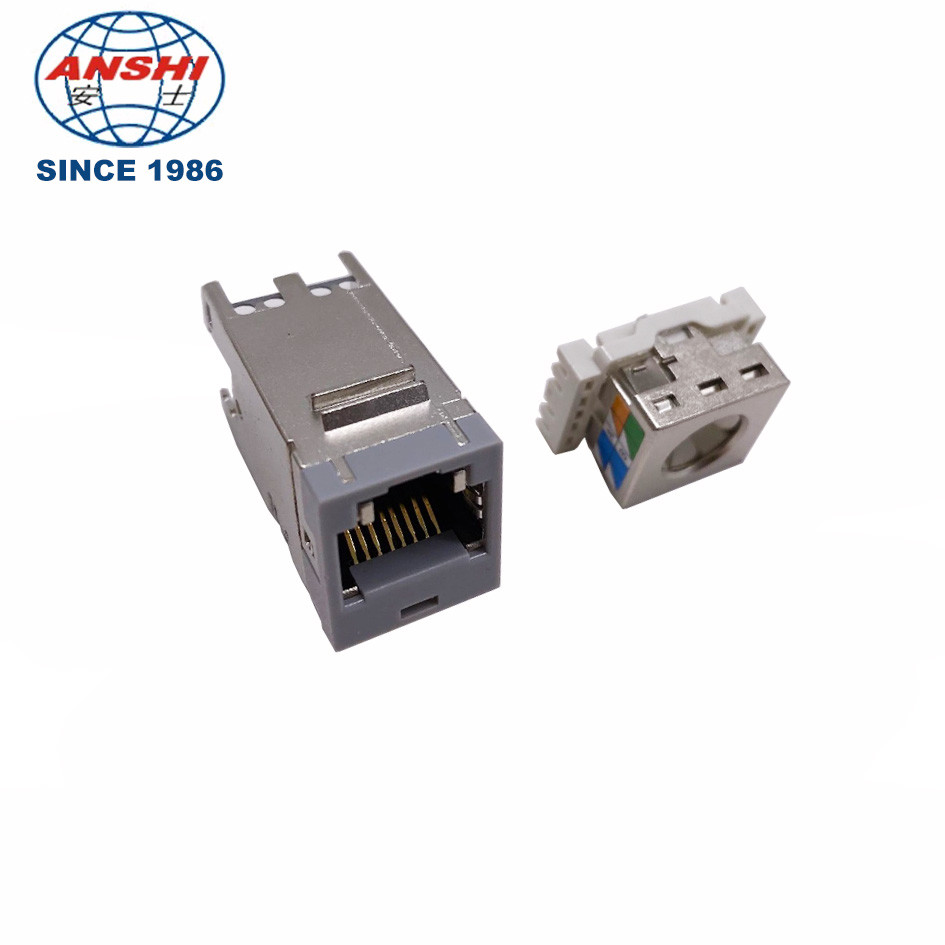 ANSHI AMP-TWIST SLX Series Modular Jack Category 6A Shielded 4 Pair ...