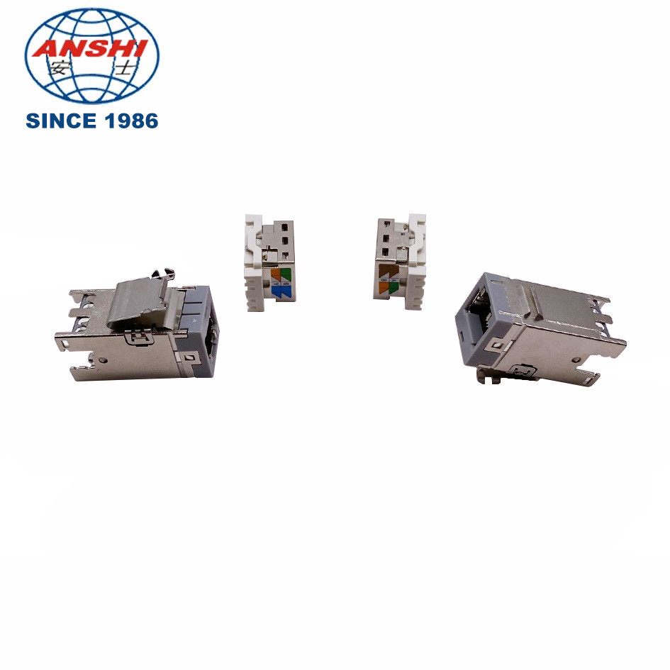 ANSHI AMP-TWIST SLX Series Modular Jack Category 6A Shielded 4 Pair ...