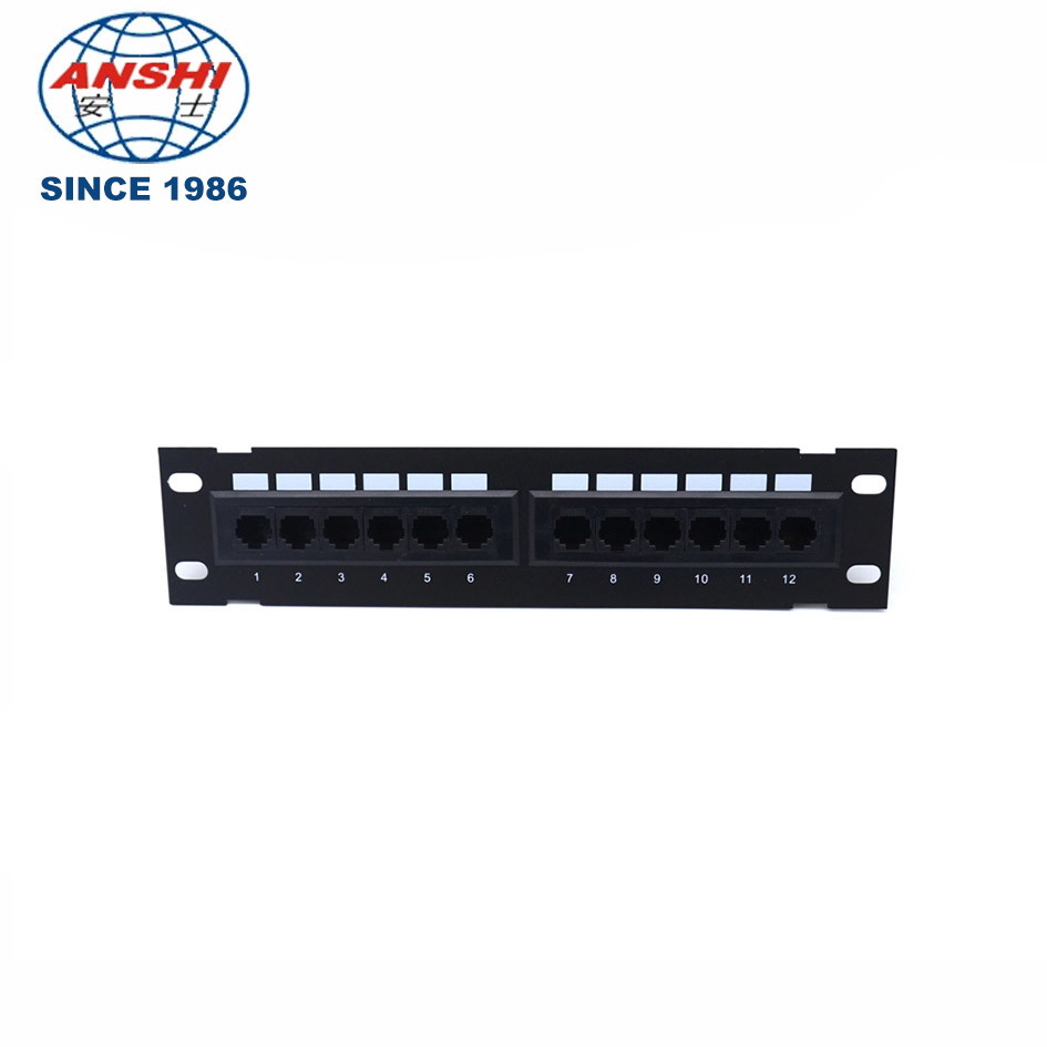 10inch 12 Port Wall Mount UTP Patch Panel 110 IDC Type
