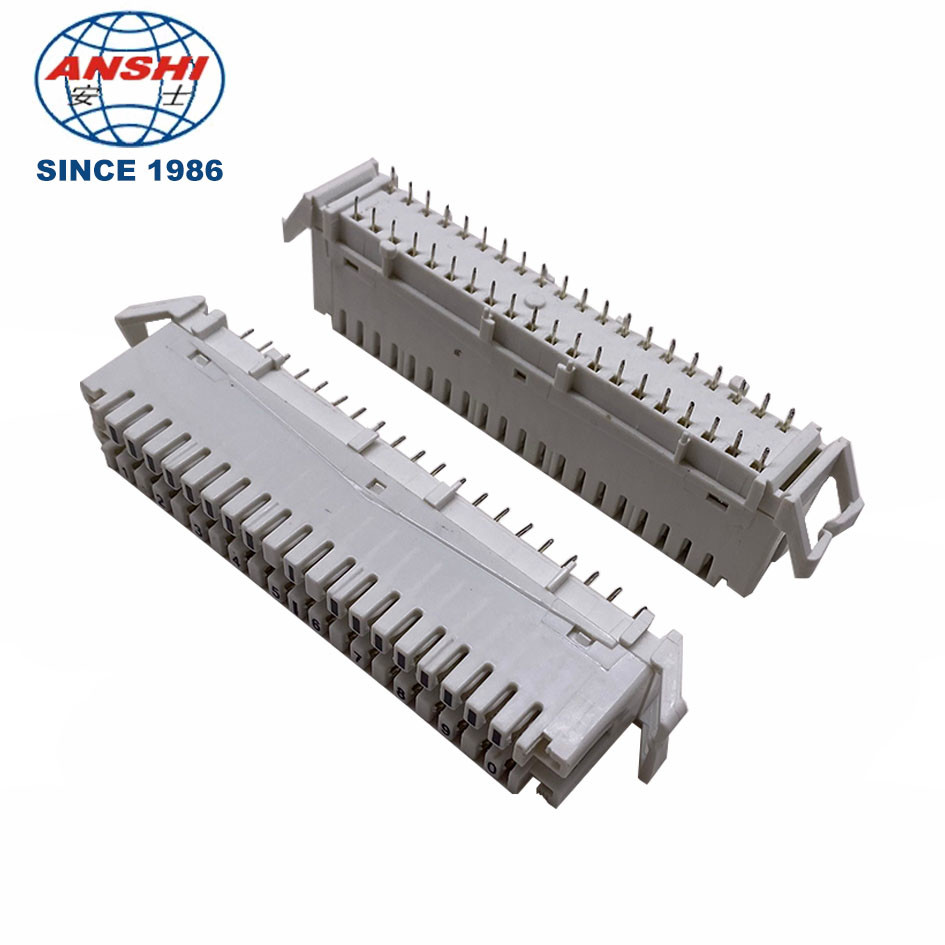 20 Pole Lsa Plus Krone Connection Module Pcb Type Green Broad