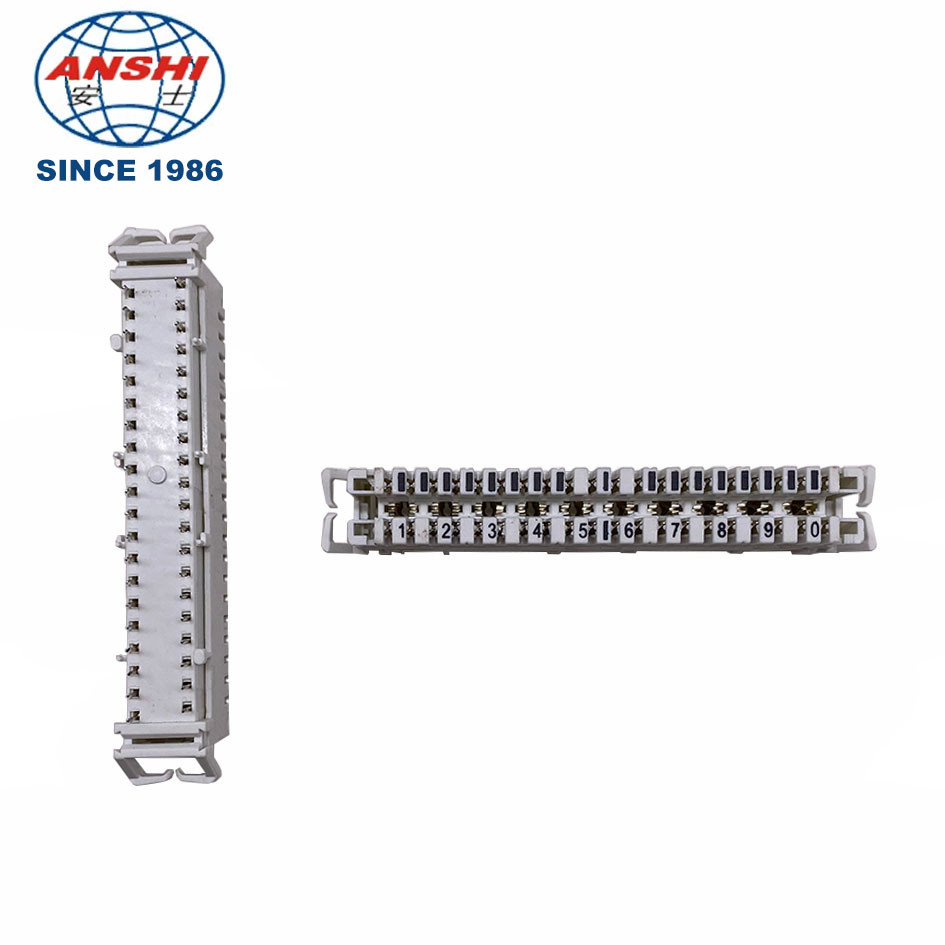 20 Pole Lsa Plus Krone Connection Module Pcb Type Green Broad