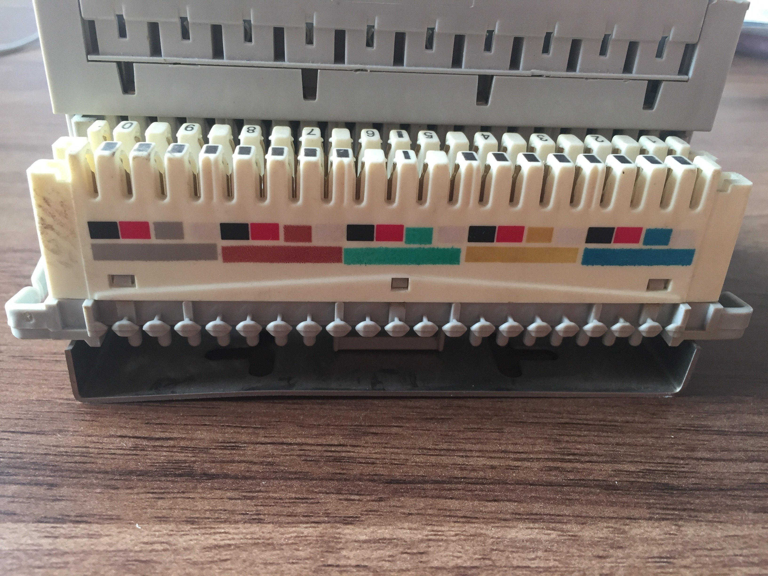 White / Grey KRONE LSA Disconnection Module , Krone Module 10 Pair With ...