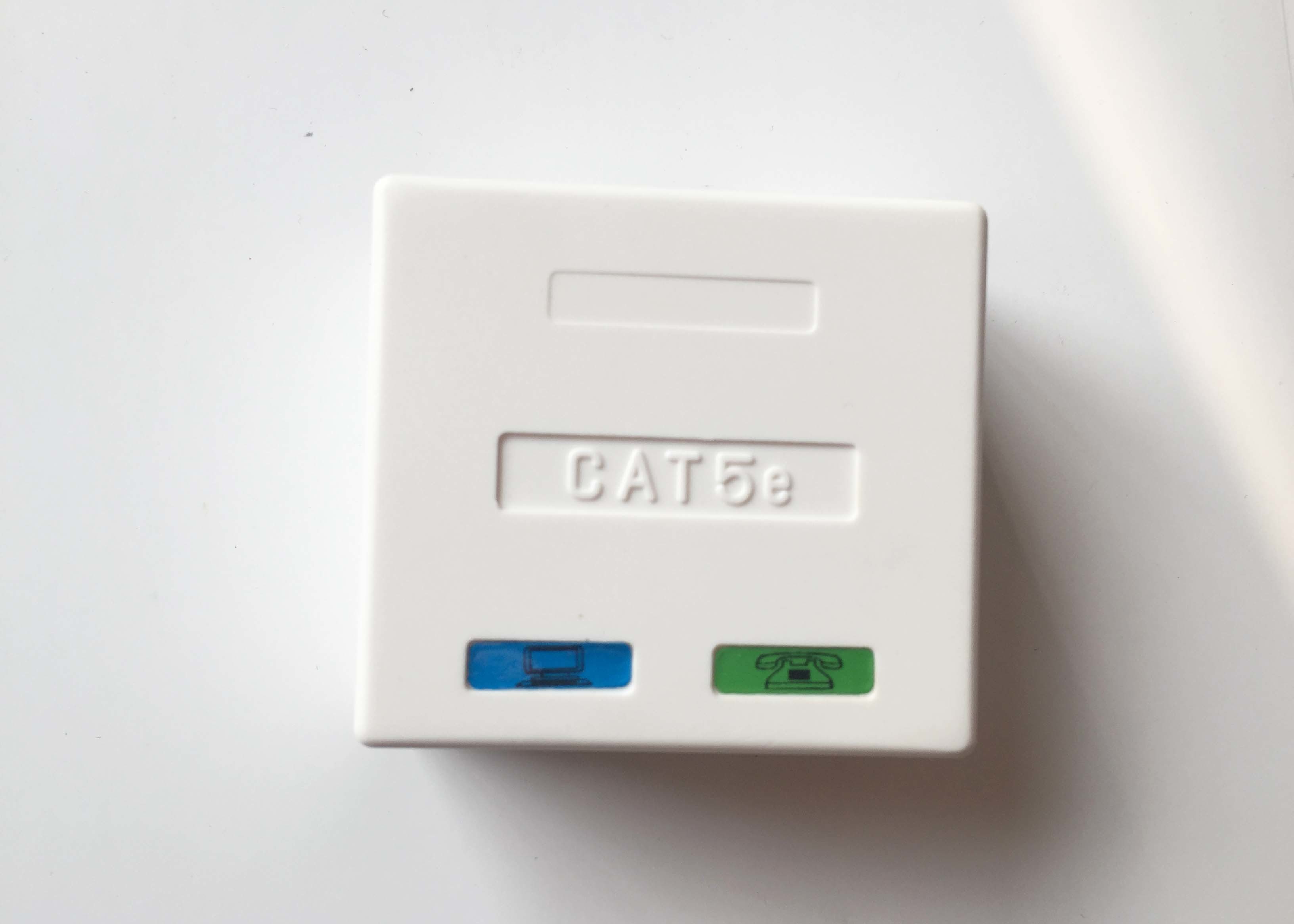CAT6 / CAT5e surface mount box 2 port For RJ45 Module Fully Testerd