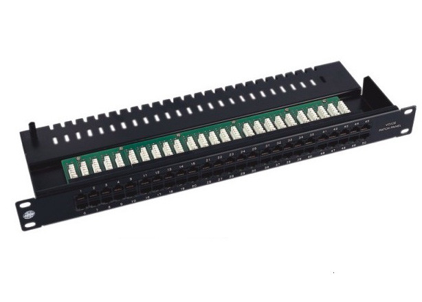 Professional 110 IDC / Krone IDC Cat3 Patch Panel , 25 / 50 Port Voice ...