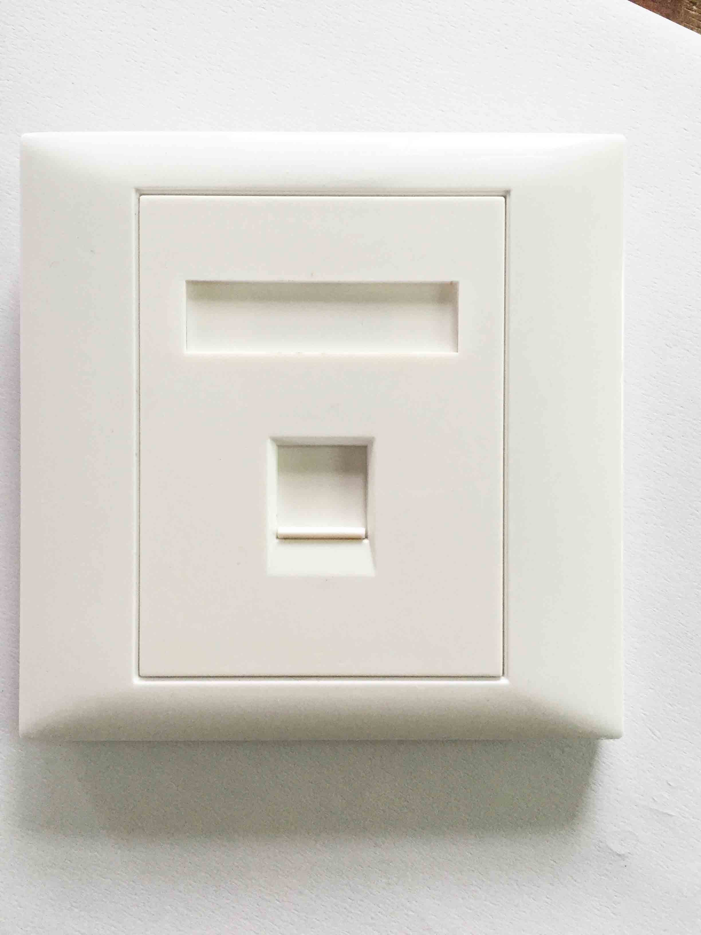 86 Type Network Cable Faceplate Single Port / Double Ports / Triple ...