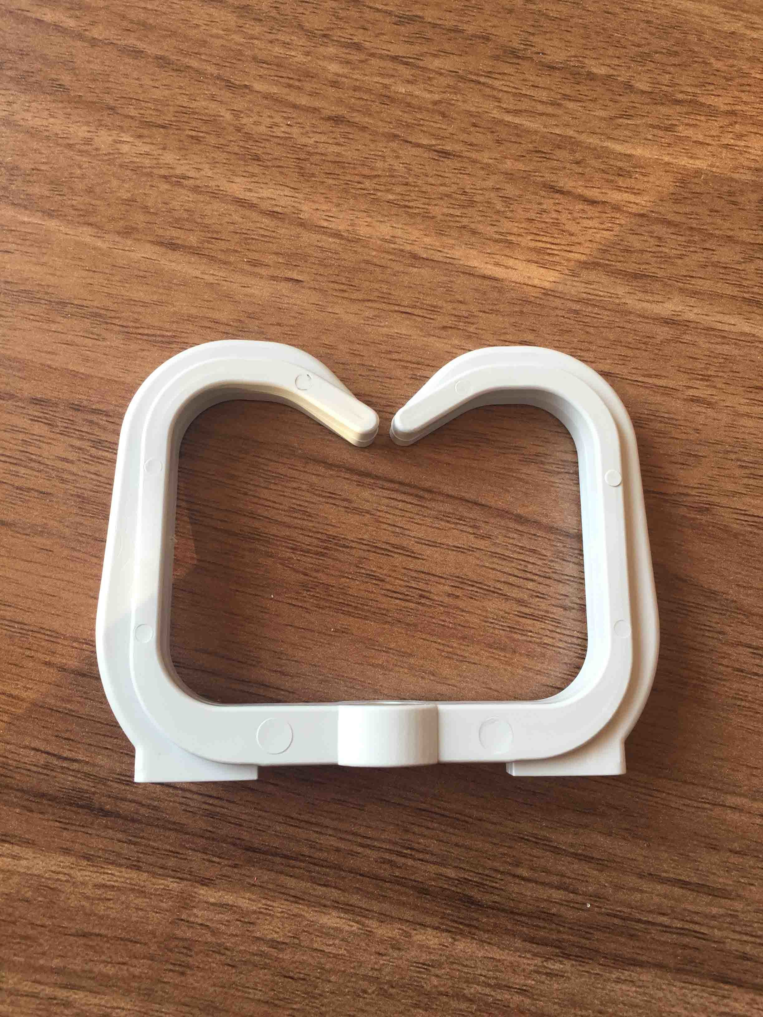 Professional Grey Horizontal Wire Manager ABS Multi Size Cable Ring ...