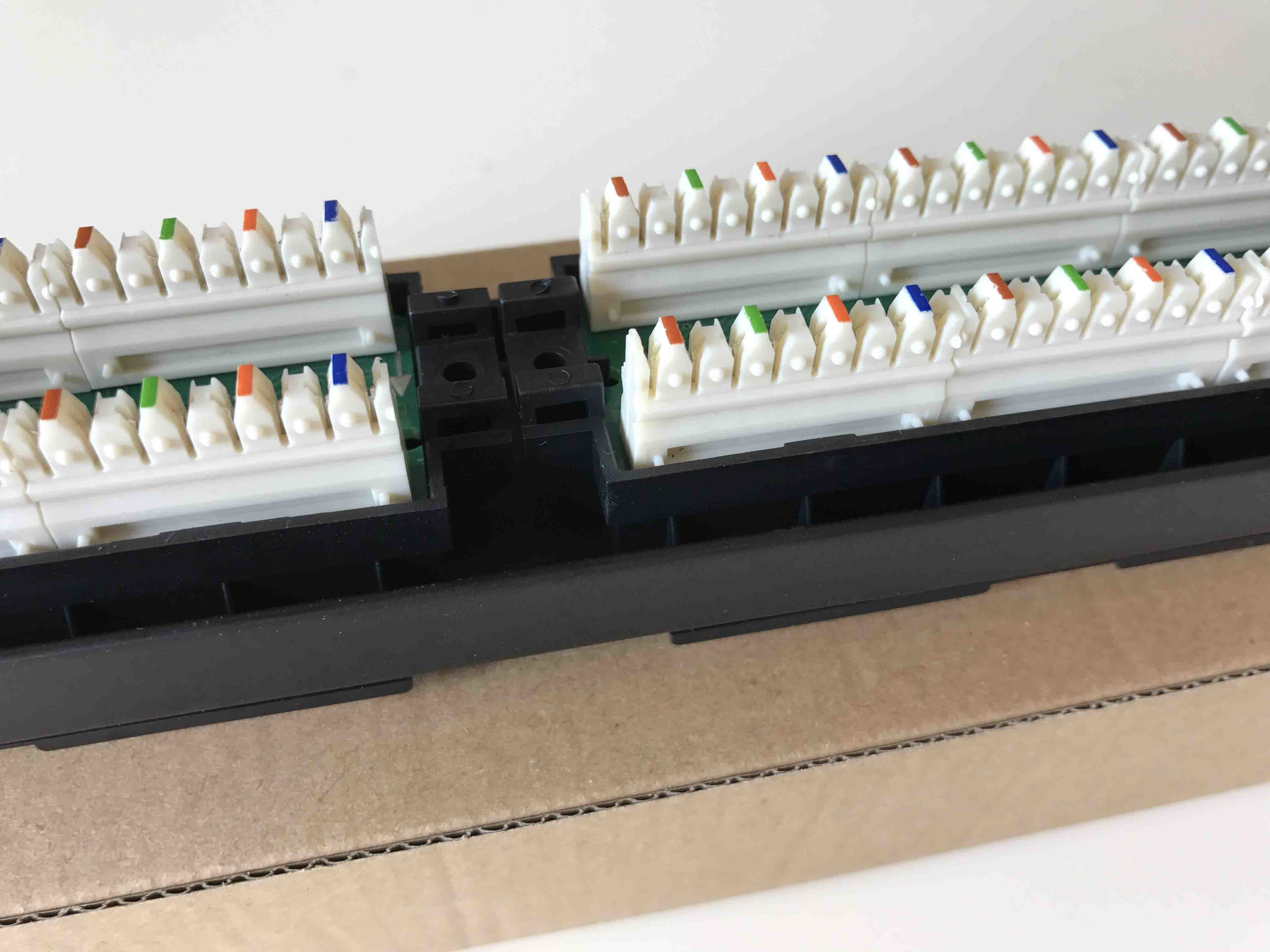 19" 110 IDC UTP Unshielded Rack Mount Patch Panel 24 Port Cat5e With ...