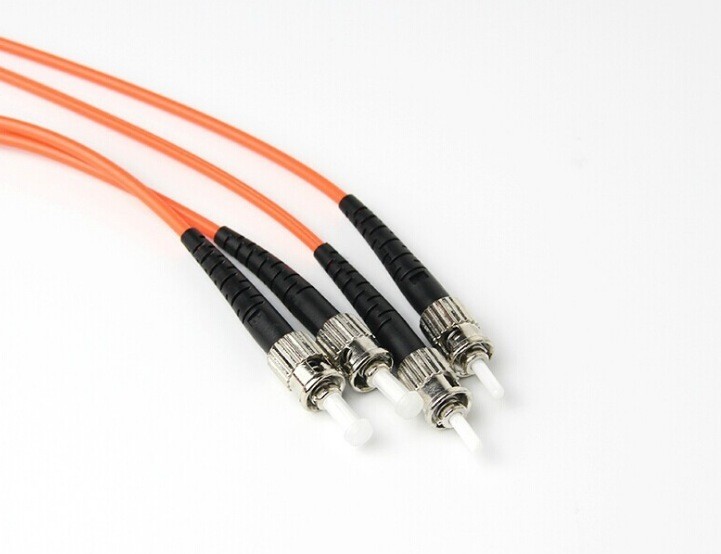 LC ST Patch Cord For Telecom System , Duplex Fiber Optic Cable 2M 3M 5M 15M