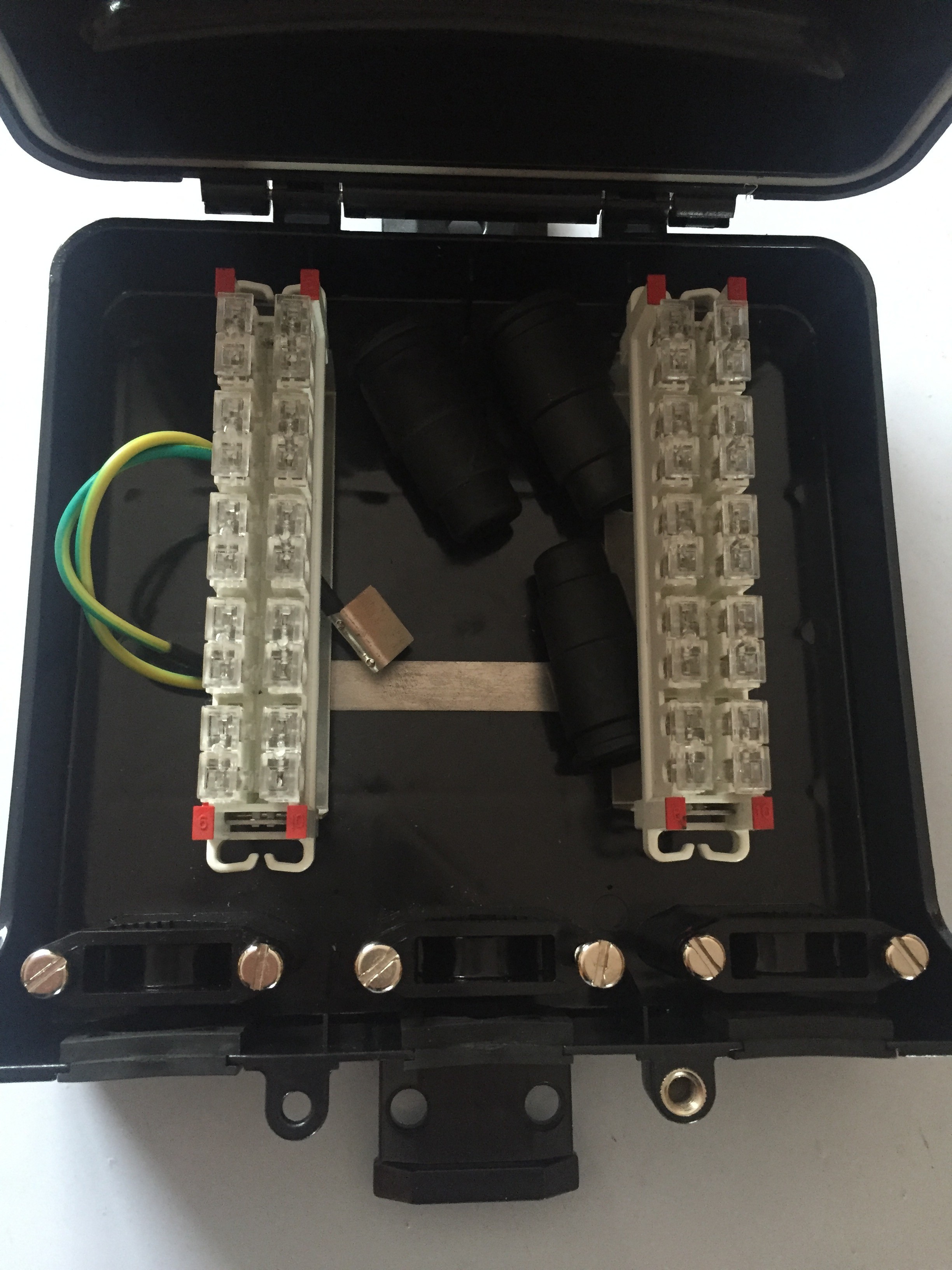 Clean 10 Pairs Subscriber Terminal Block For 5 Pairs STB Quick Click Module