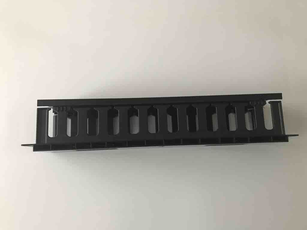 High Density Horizontal Cable Manager 2U Plastic Finger Duct With Dual ...