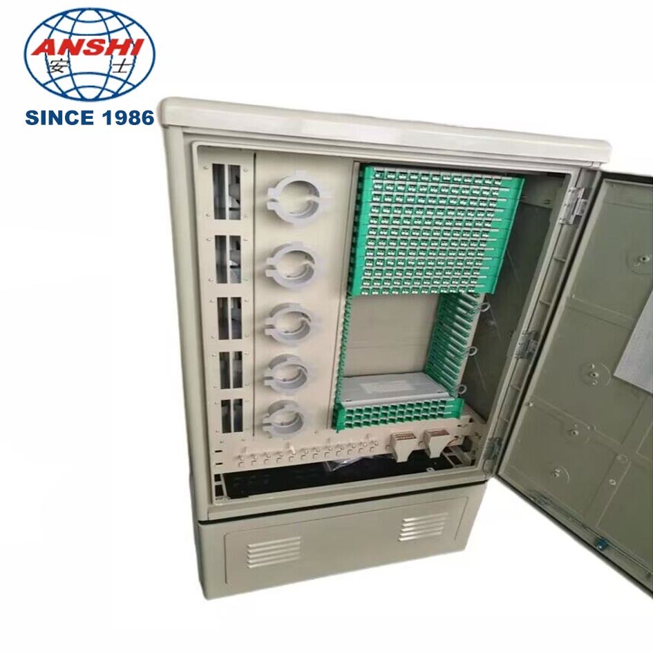 96 Core 144 Cores 288 Cores Outdoor Fiber Optical Cable Distribution Cabinet For FTTH Solution