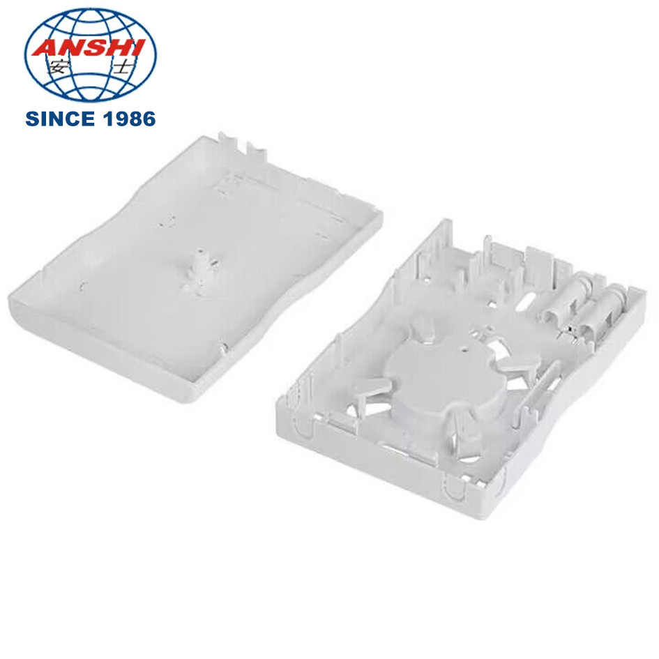 ANSHI 2 in 2 out SC/LC Port FTTH Rosette Box, Fiber Optic Terminal Box ...