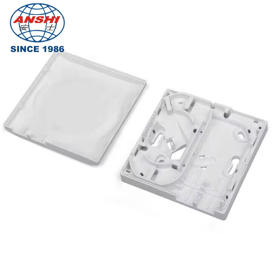 2 Port FTTH Faceplate Termination Box Socket Panel Optical Fiber ...