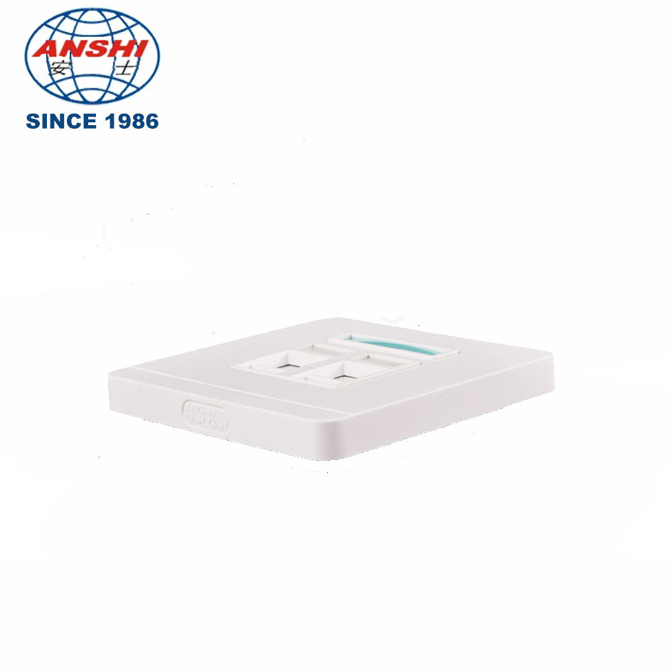 ANSHI Network 86 Faceplate Cat5e Cat6 Cat7 Faceplate Ethernet Wall ...
