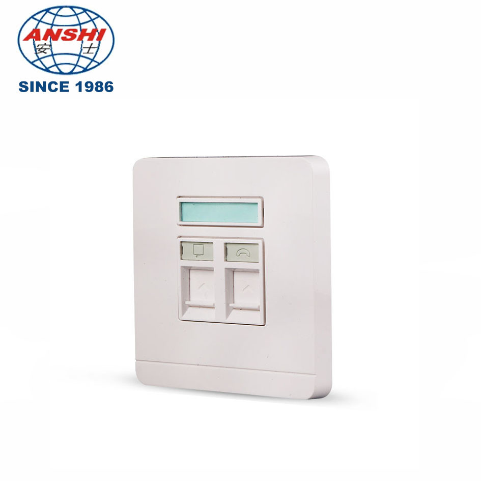 ANSHI Network 86 Faceplate Cat5e Cat6 Cat7 Faceplate Ethernet Wall ...