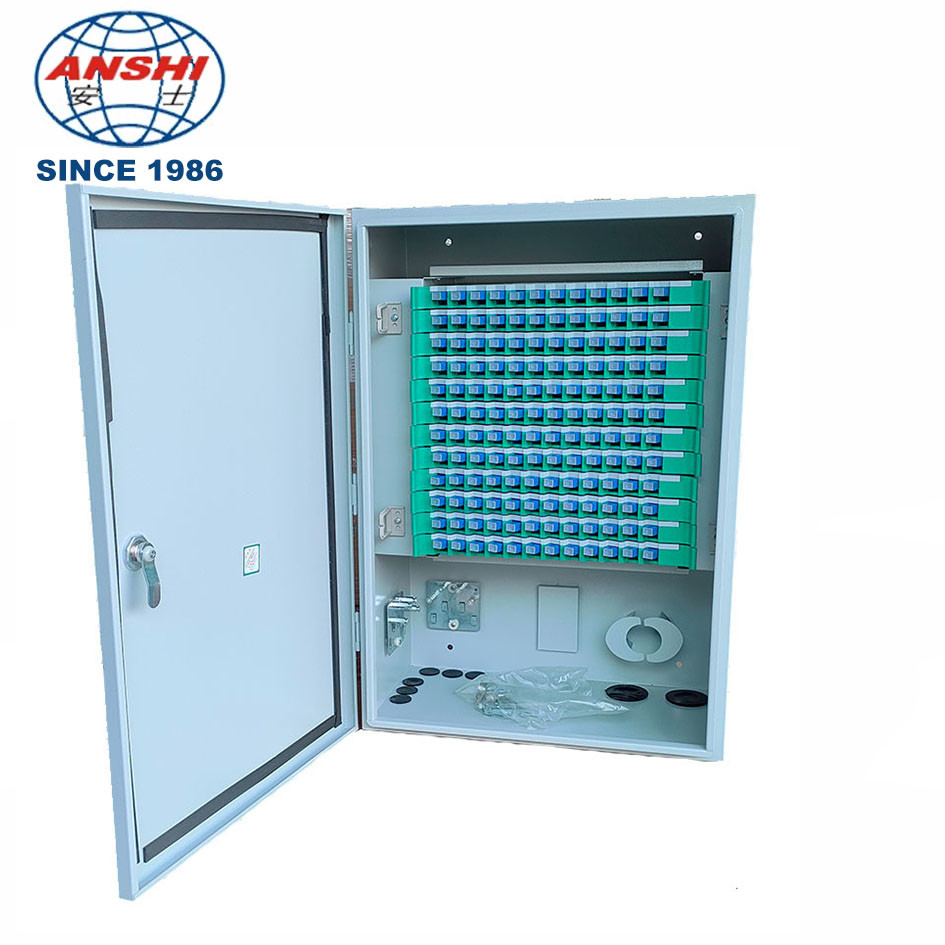 Fiber optic cable handover box 144 core wall mounted SMC box，outdoor ...