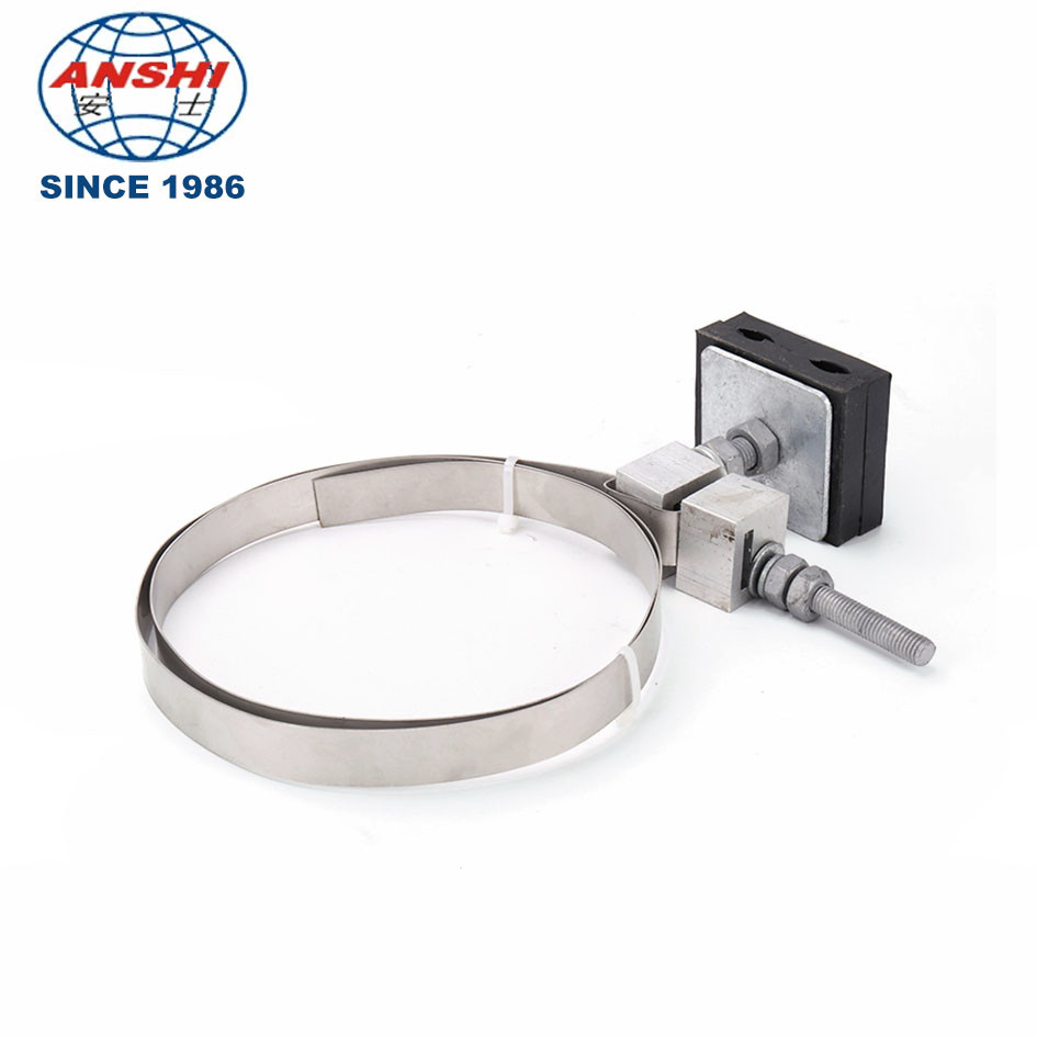 ADSS downline clamp for pole, pre twisted tension resistant suspension ...