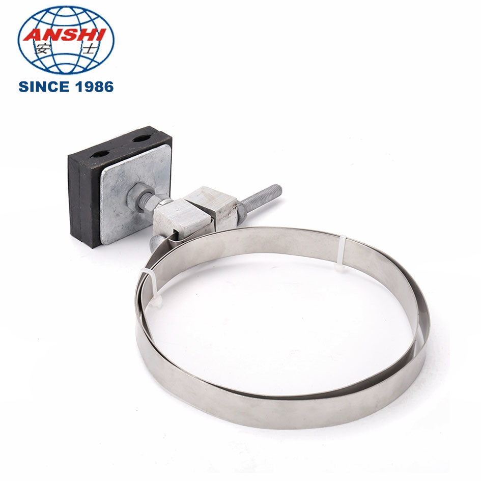 ADSS downline clamp for pole, pre twisted tension resistant suspension ...