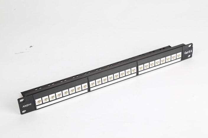 19" 21'' 110 IDC UTP Unshielded Rack Mount Patch Panel 24 Port Cat6A ...