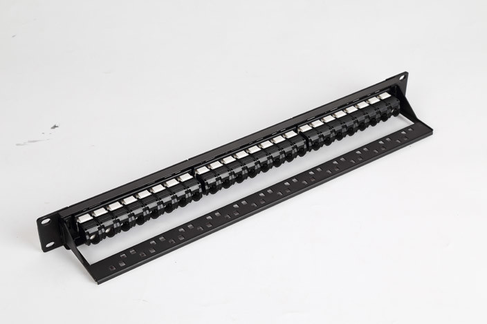 19" 21'' 110 IDC UTP Unshielded Rack Mount Patch Panel 24 Port Cat6A ...