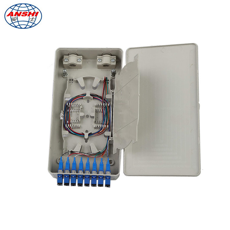 Mini Optical Fiber Termination Box 6 8 12 24 Cores Small Size SC / APC ...