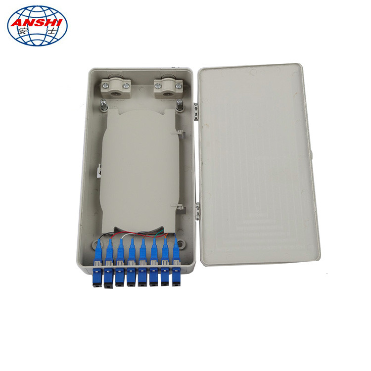 Mini Optical Fiber Termination Box 6 8 12 24 Cores Small Size SC / APC ...