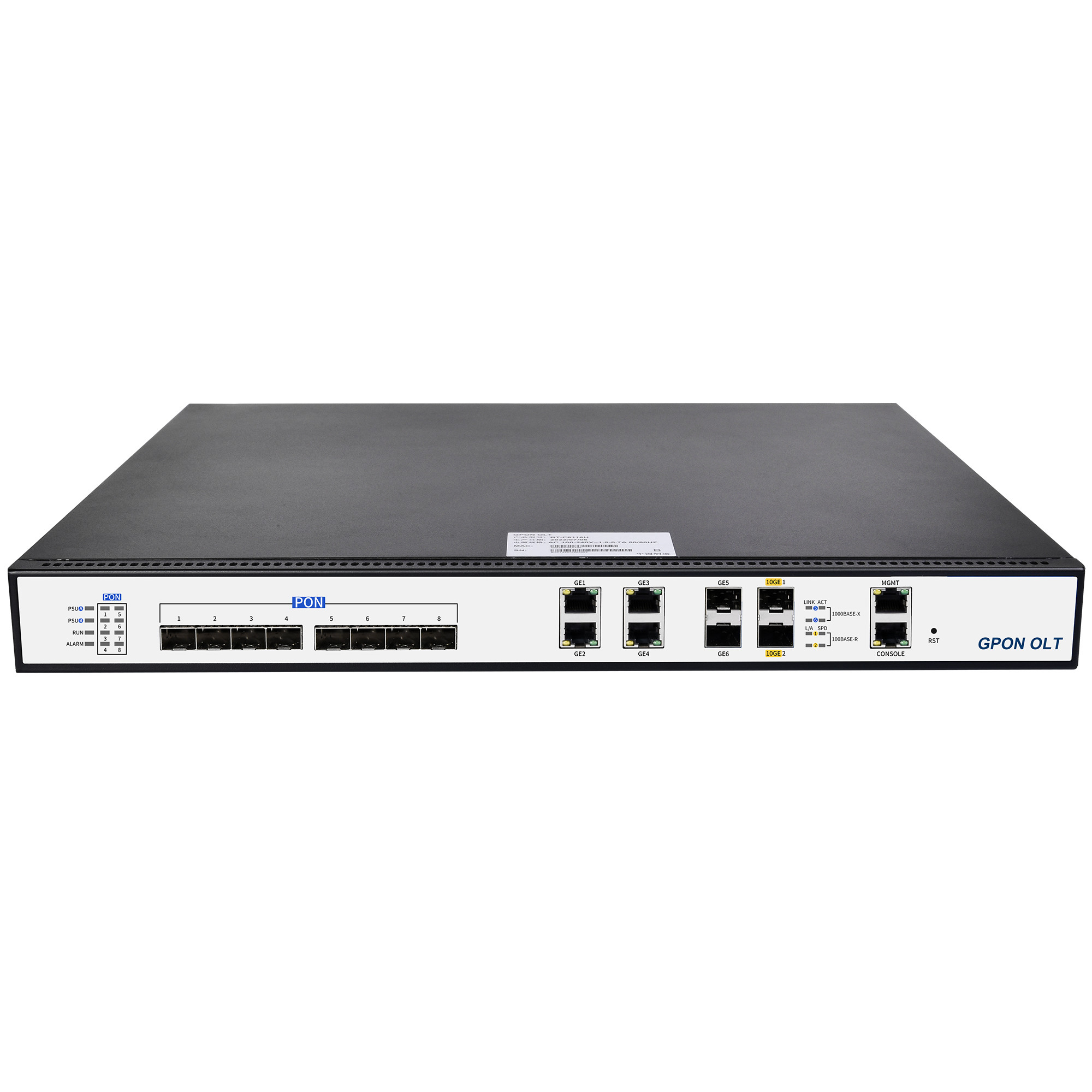 AS-OLT-02A GPON OLT Supports 1/128 Split Ratio Access 1024 ONU Users At ...