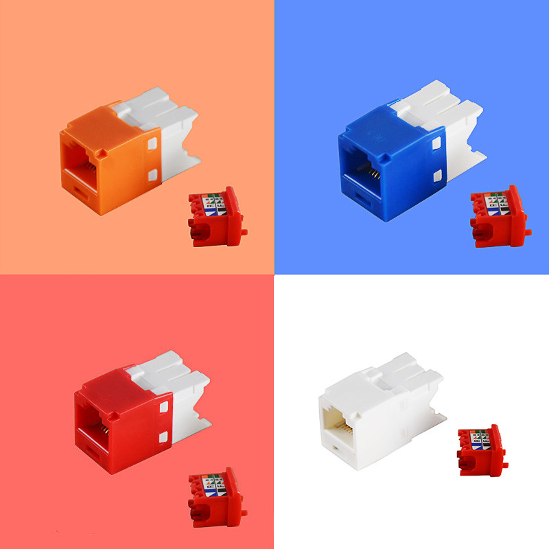 Cat5e Modular Jack Utp Rj45 Keystone Jack RJ45 CAT5E Network Coupler ...