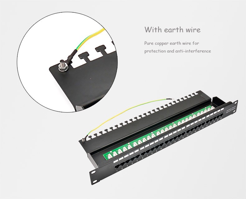 Professional 110 IDC / Krone IDC Cat3 Patch Panel , 25 / 50 Port Voice ...
