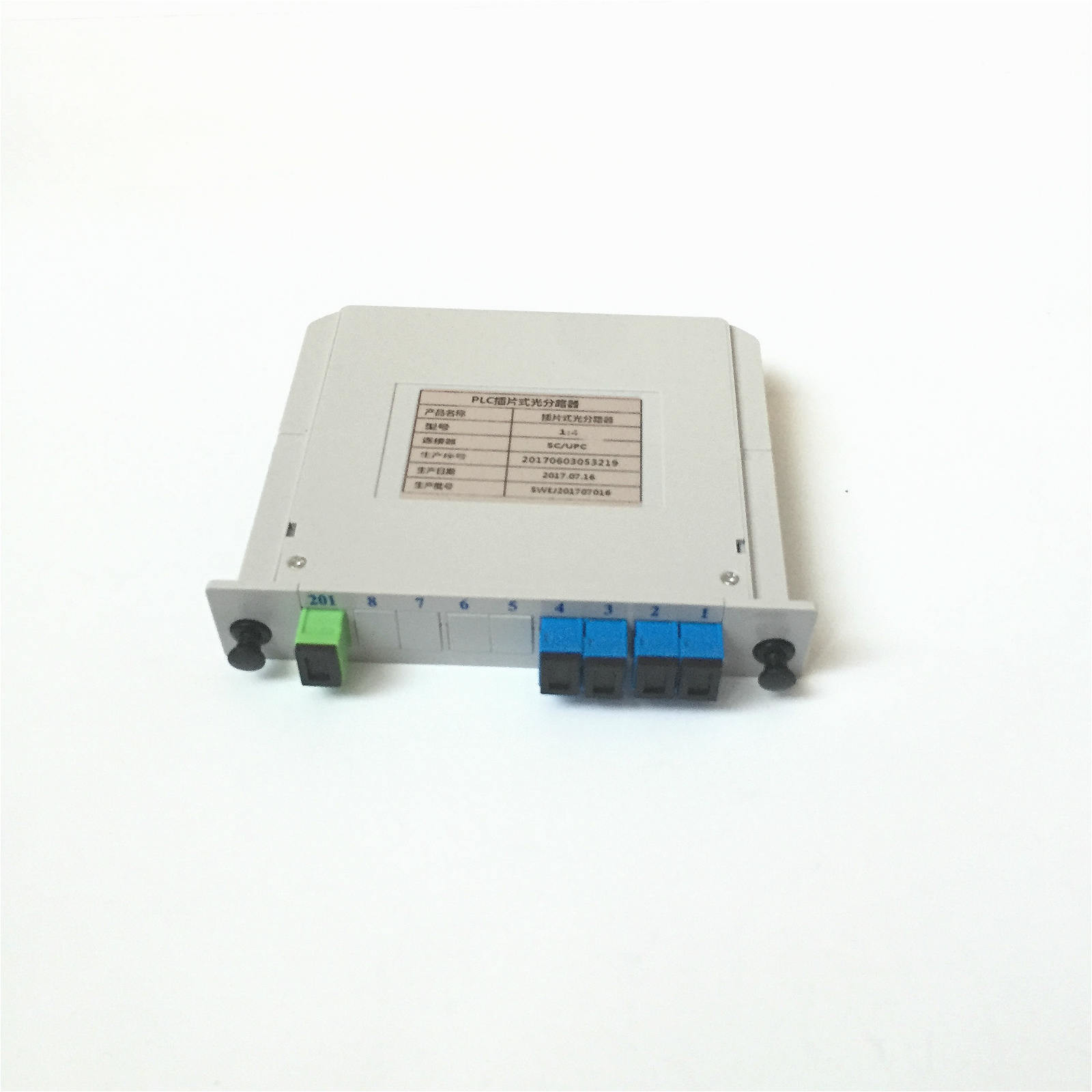 FTTH 1X4 Insertion Type Fiber Optic PLC Fiber Optic Splitter For GPON ...