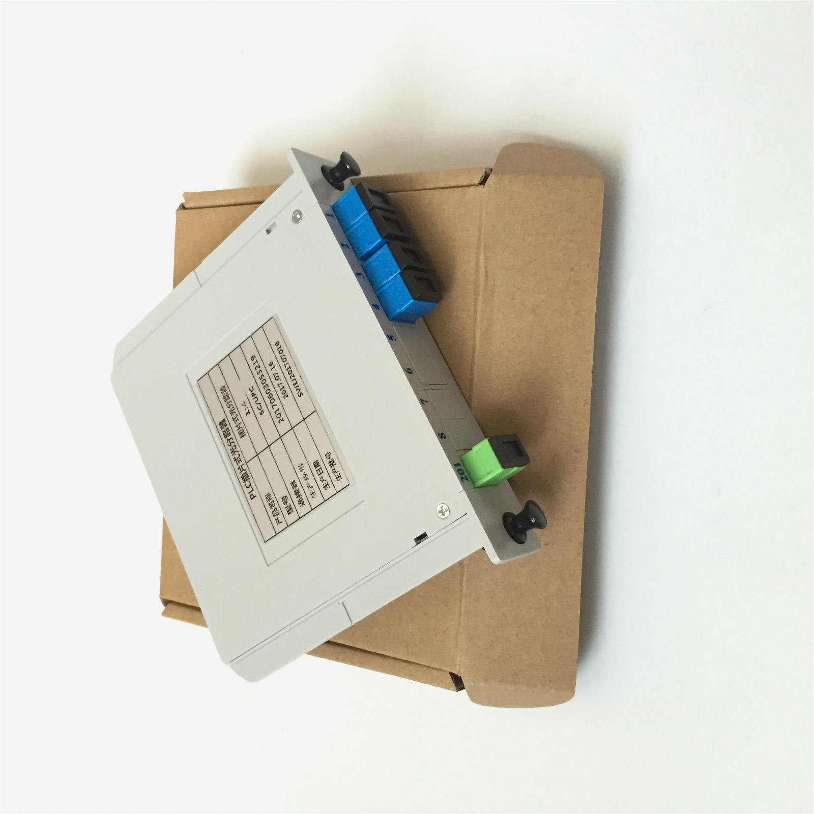 FTTH 1X4 Insertion Type Fiber Optic PLC Fiber Optic Splitter For GPON ...