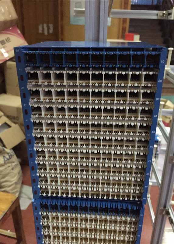 High Density MDF Main Distribution Frame Horizontal Type With 100 Pairs ...