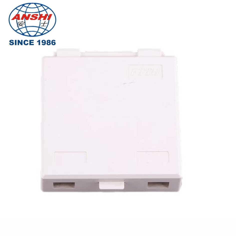 ANSHI 2 Ports SC LC Adapter Hinge Type Fiber Optic Face Plate