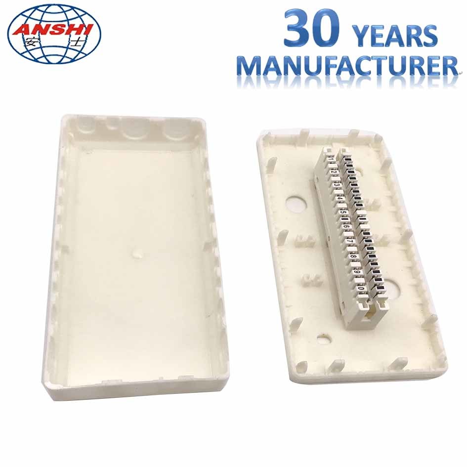 Wall Mount Telephone DP Box 10 Pairs Indoor Distribution Box With 10 ...